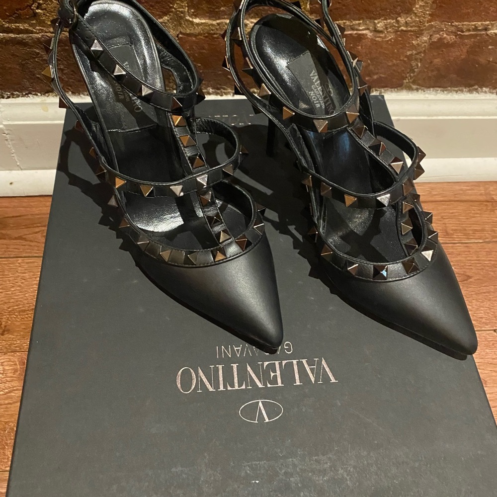 Valentino Noir Rockstud 100mm - Gem